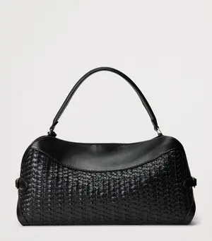 Ralph Lauren Braided Leather Shoulder Bag