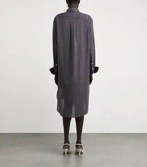 Palmer//harding Cotton Stripe Shirt Dress