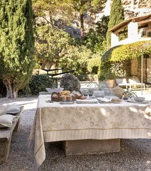LE JACQUARD FRANÇAIS Linen Été Indien Tablecloth