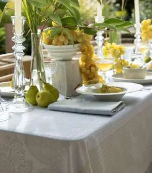 LE JACQUARD FRANÇAIS Coated Cotton Promenade Impériale Tablecloth