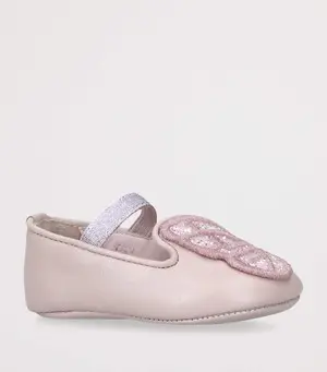 SOPHIA WEBSTER Embroidered Butterfly Ballet Flats