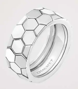 CHAUMET Bee De 18k White Gold Ring - Silver