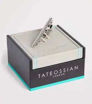 Tateossian Palladium-plated Quad Knot Tie Clip