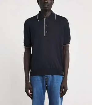 Jacob Cohen Wool-silk Polo Shirt