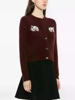 SHUSHU/TONG Embellished Button Front Cardigan