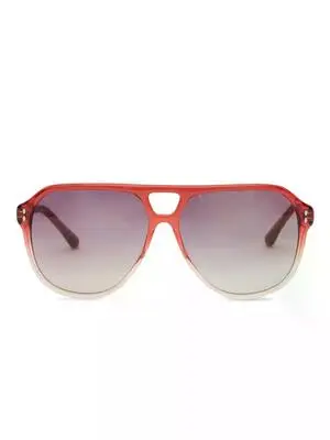 Isabel Marant Aneya Aviator Sunglasses - Red