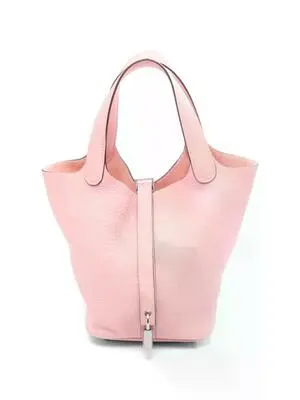 Hermès Picotan Lock Leather Tote Bag - Pink