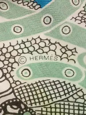 Hermès Selle De Dignitaire Patterned Scarf - Neutrals