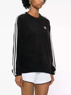 Adidas 3-stripes Polar Fleece Crew Neck Sweatshirt