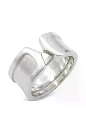 Cartier 18k White Gold C2 Ring - Silver