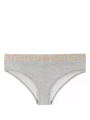 Versace Medusa-jacquard Jersey Briefs - Grey