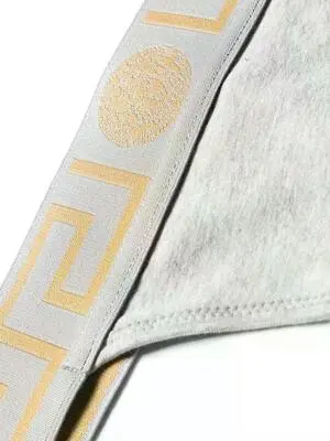 Versace Greca-waistband Jersey Thong