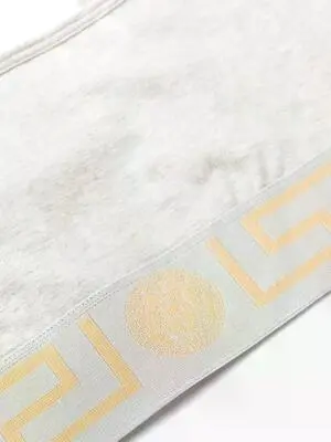 Versace Medusa-jacquard Jersey Bra Grey
