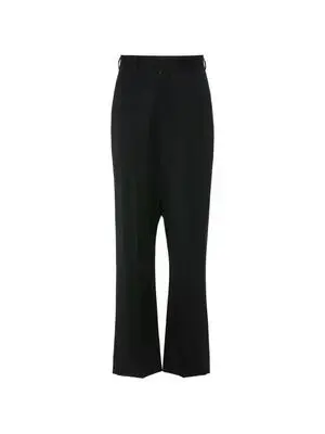 MAISON MARGIELA Virgin Wool Belted Trousers - Black