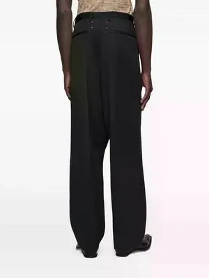 MAISON MARGIELA Virgin Wool Belted Trousers