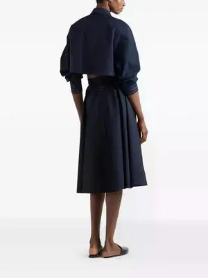 Prada Midi Skirt With Buckled Belt