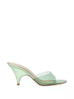 GIANVITO ROSSI Sofia Cone-heel Mules - Green