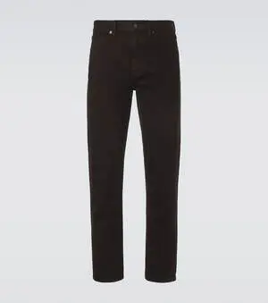 Zegna Straight Fit Jeans In Dark - Brown