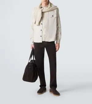 Zegna Straight Fit Jeans In Dark - Brown