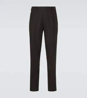 Zegna Cotton Straight Leg Trousers
