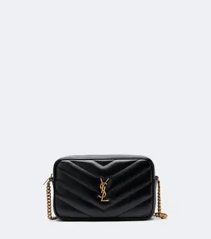 Saint Laurent Loulou Quilted Leather Camera Bag - Black