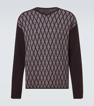 Giorgio Armani Wool & Cashmere Jacquard Sweater