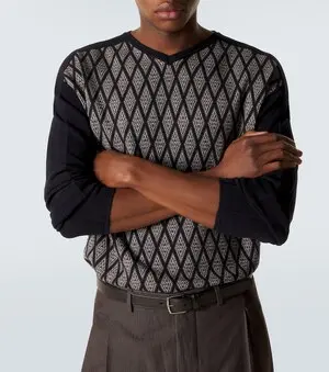 Giorgio Armani Wool & Cashmere Jacquard Sweater