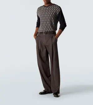 Giorgio Armani Wool & Cashmere Jacquard Sweater