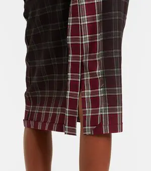 MAISON MARGIELA Checked Pencil Skirt