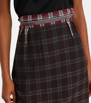MAISON MARGIELA Checked Pencil Skirt