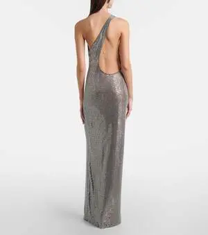 SELF-PORTRAIT Embellished One-shoulder Gown
