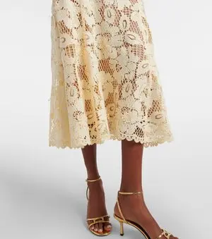 SELF-PORTRAIT Embellished Midi Dress