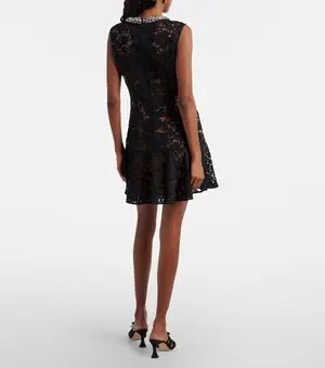 SELF-PORTRAIT Embellished Mini Dress