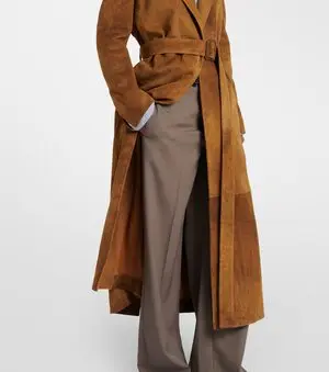 THE ROW Raisa Suede Coat
