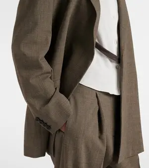 THE ROW Devlin Wool Blazer - Grey