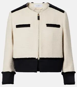 Max Mara Max Mara Pagaia Cotton And Linen-Blend Jacket Beige