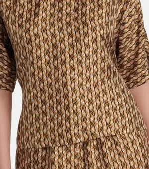 Max Mara Nordica Printed Silk Blouse