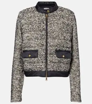 Moncler Down-paneled Wool-blend Jacket