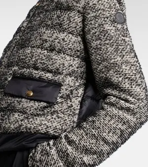 Moncler Down-paneled Wool-blend Jacket