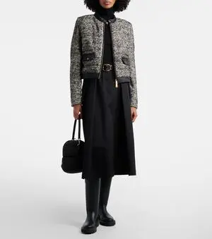 Moncler Down-paneled Wool-blend Jacket