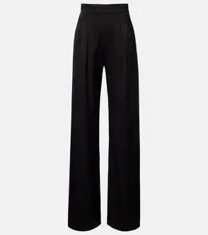 Max Mara Divo Satin Wide-leg Trousers