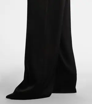 Max Mara Divo Satin Wide-leg Trousers