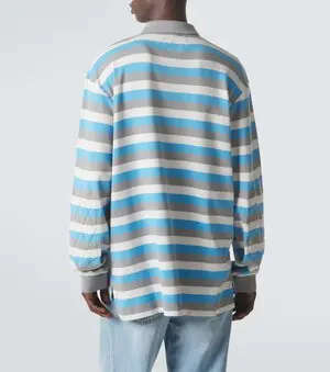 ERL Striped Cotton Polo Shirt