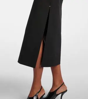 Sportmax Velo Cotton Pencil Skirt