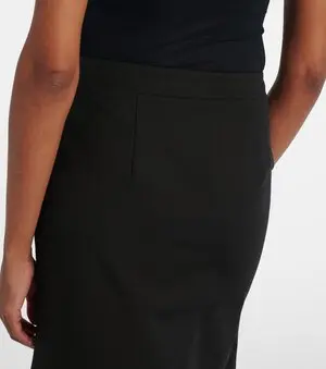 Sportmax Velo Cotton Pencil Skirt