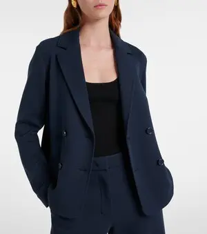 Max Mara Badia Double-breasted Cotton-blend Blazer