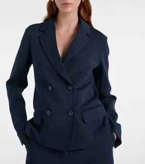 Max Mara Badia Double-breasted Cotton-blend Blazer