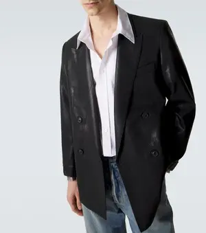 MAISON MARGIELA Double-breasted Virgin Wool Blazer
