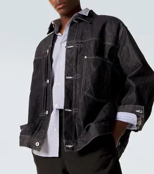 Comme Des Garçons Denim Jacket With Classic Collar