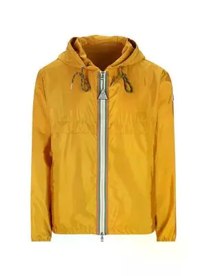 Moncler Zip-up Hooded Jacket - Yellow